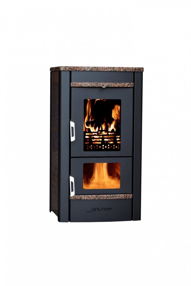 Pyrolytic warm-air stove Pyro Galaxy Air 14 kW :: LS Stoves